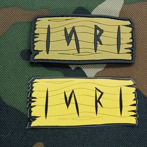 INRI - Christian PVC Velcro Morale Patch - Etsy