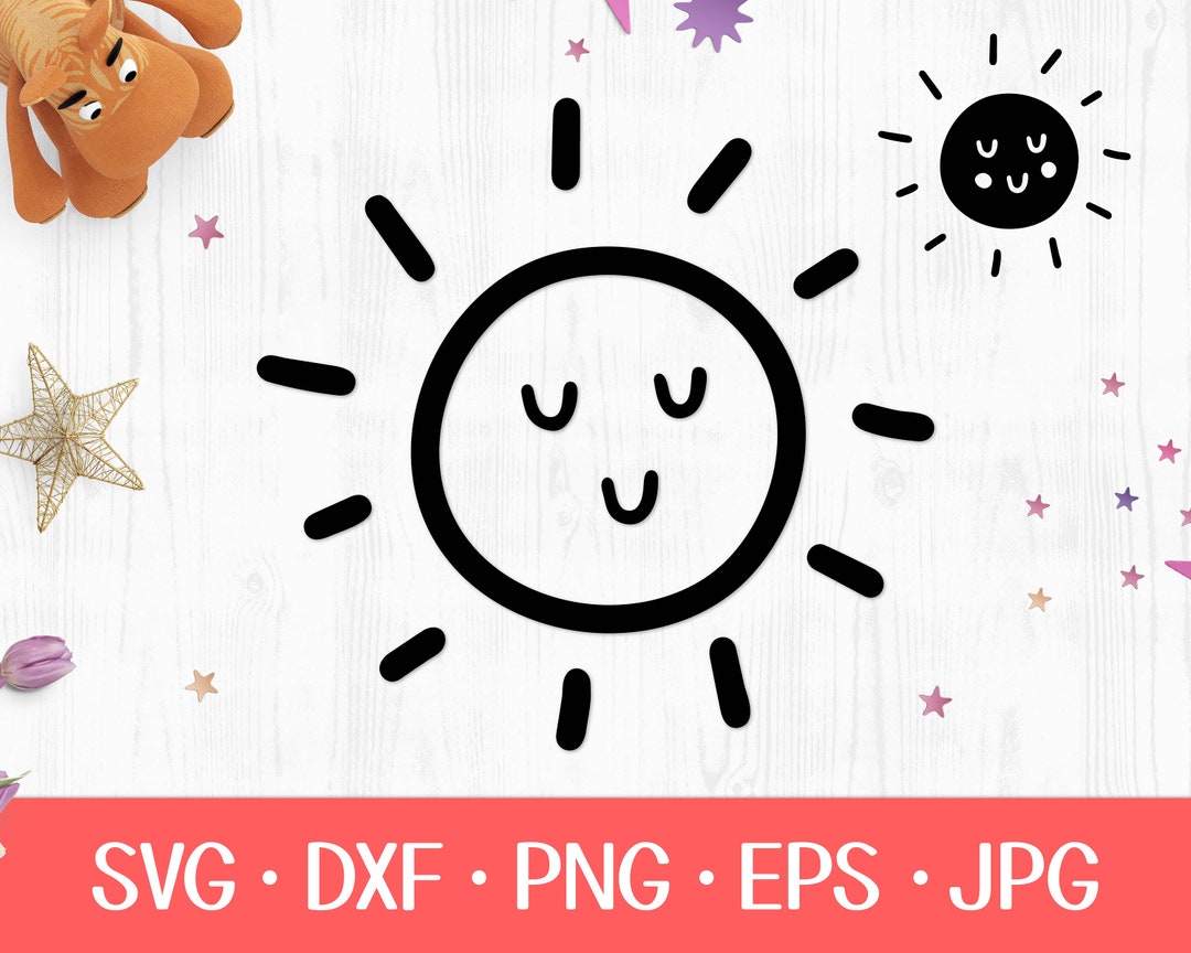Sonne SVG Sommer Sonne Cut Datei für Cricut Süße Sonne - Etsy.de