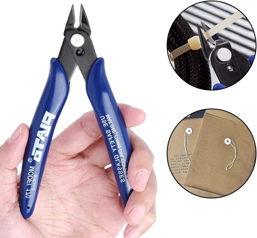 Thelicraft Creativity PLATO 170 Blue Flush Cutter Mini Diagonal Cutting ...