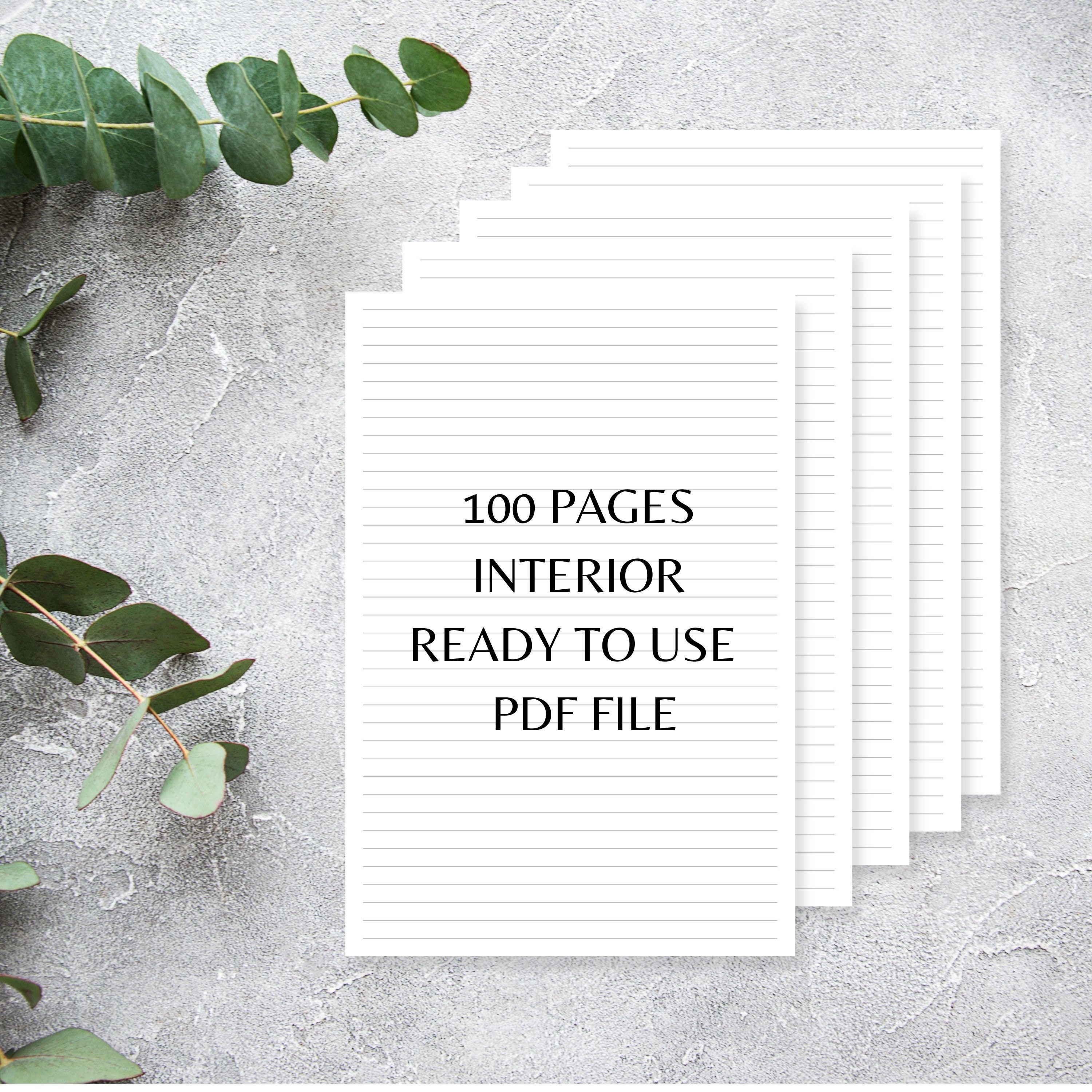 Flower Design Kdp Book Cover Canva Template 6x9 Paperback Etsy