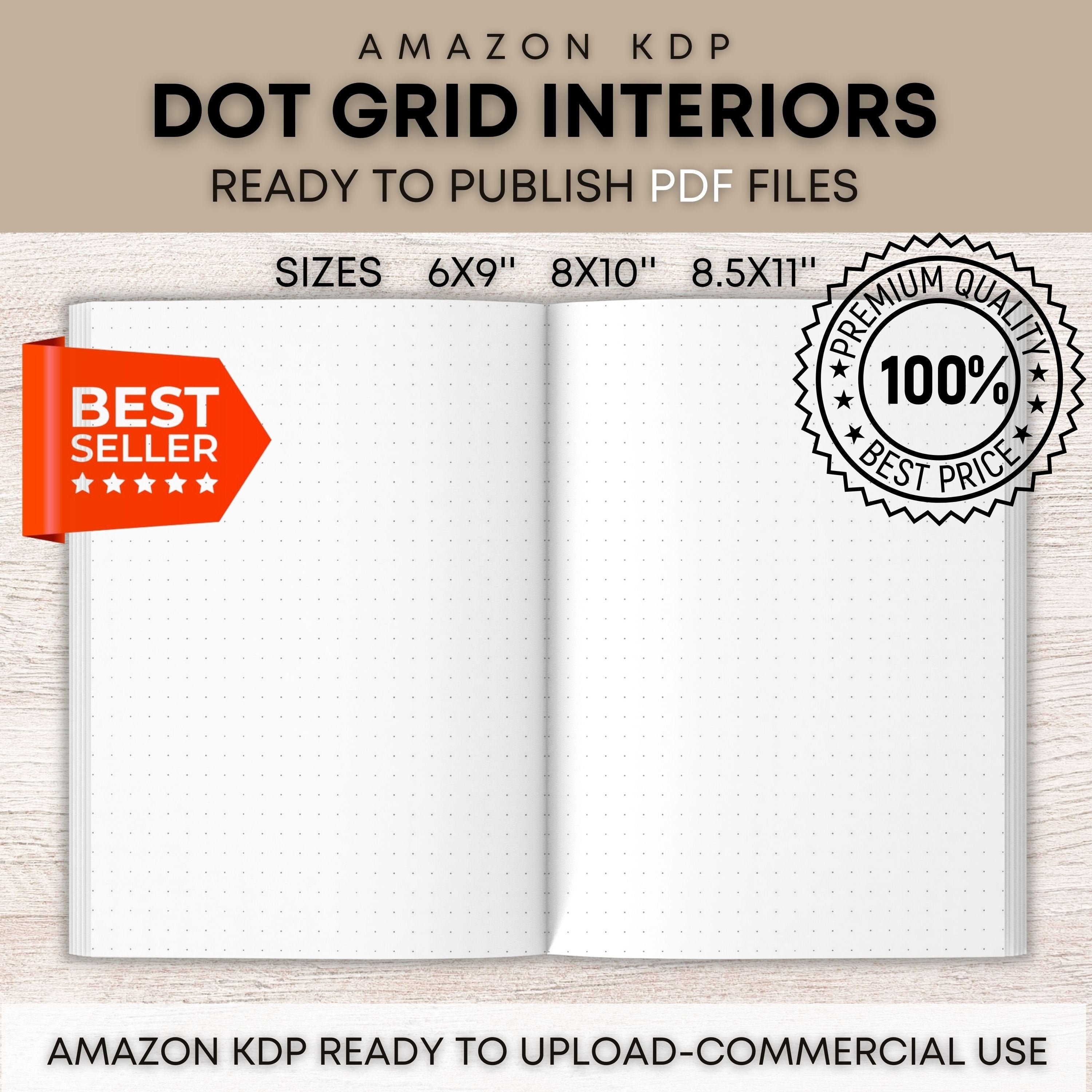 KDP Interiors, Dotted Pages for Low Content Books, 100 Page Dotted ...