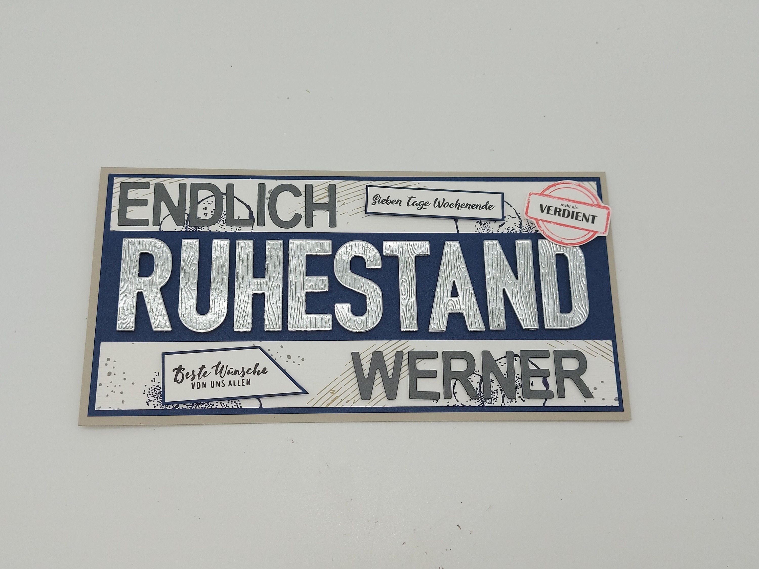 Abschiedskarte Kollege/in Ruhestand Rente wunschfarbe - Etsy UK