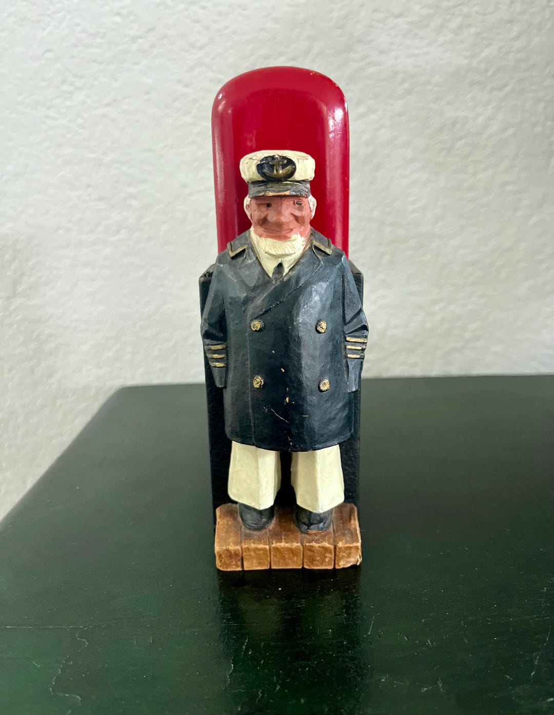Hand-carved Syroco Wooden Sea Captain Holder - Etsy