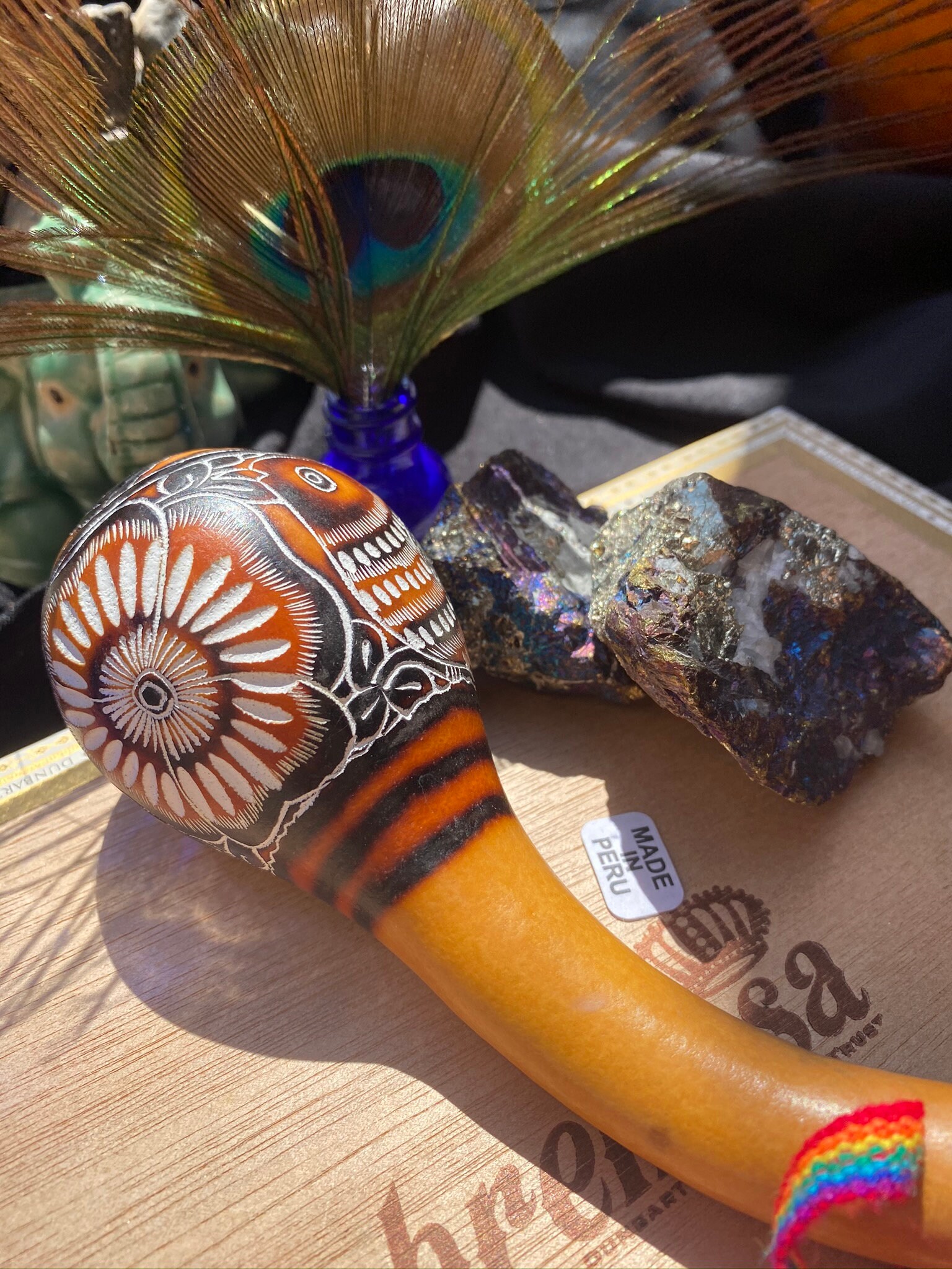 Peruvian Carved Gourd Rattle, Shamanic Healing Sound Instrument - Etsy