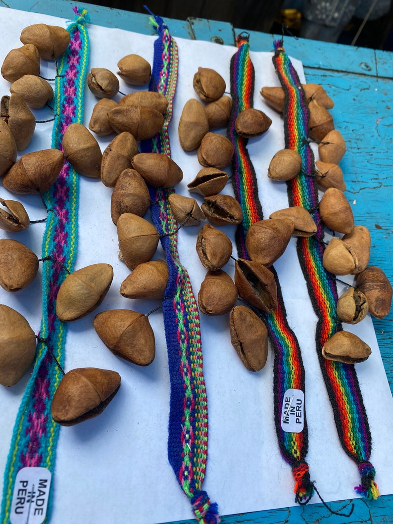 Cacho Seed Rattle Bracelet-anklet/peruvian Seeds/ceremonial/ - Etsy Finland