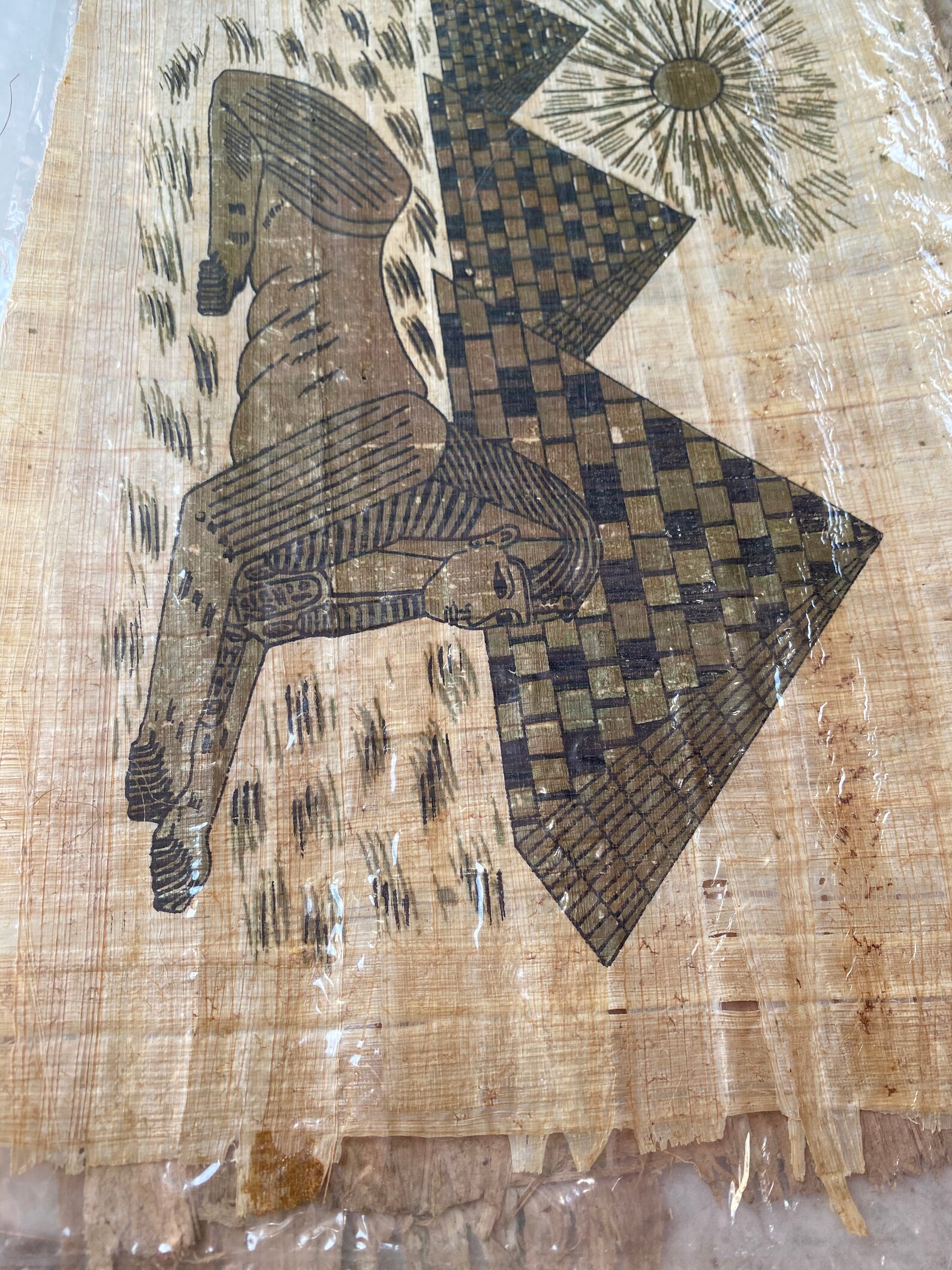 Sphinx Papyrus Egyptian Art/cultural Art/ancient Art/ancient ...