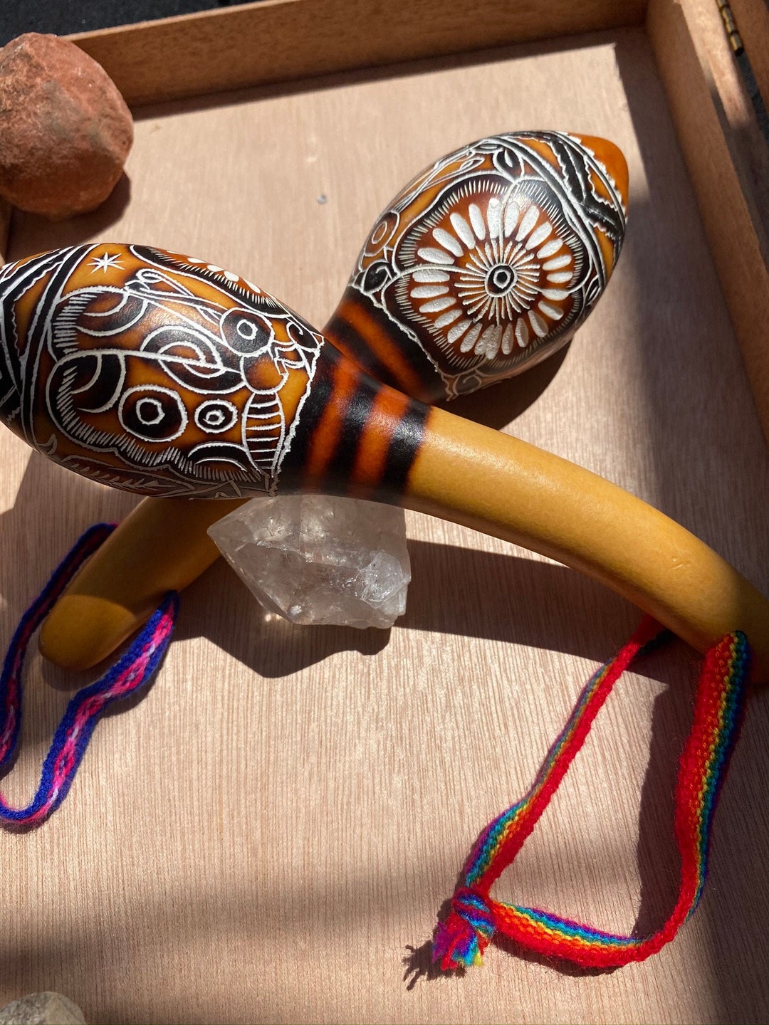 Peruvian Carved Gourd Rattle/healing/shamanic/sound Healing/sound ...