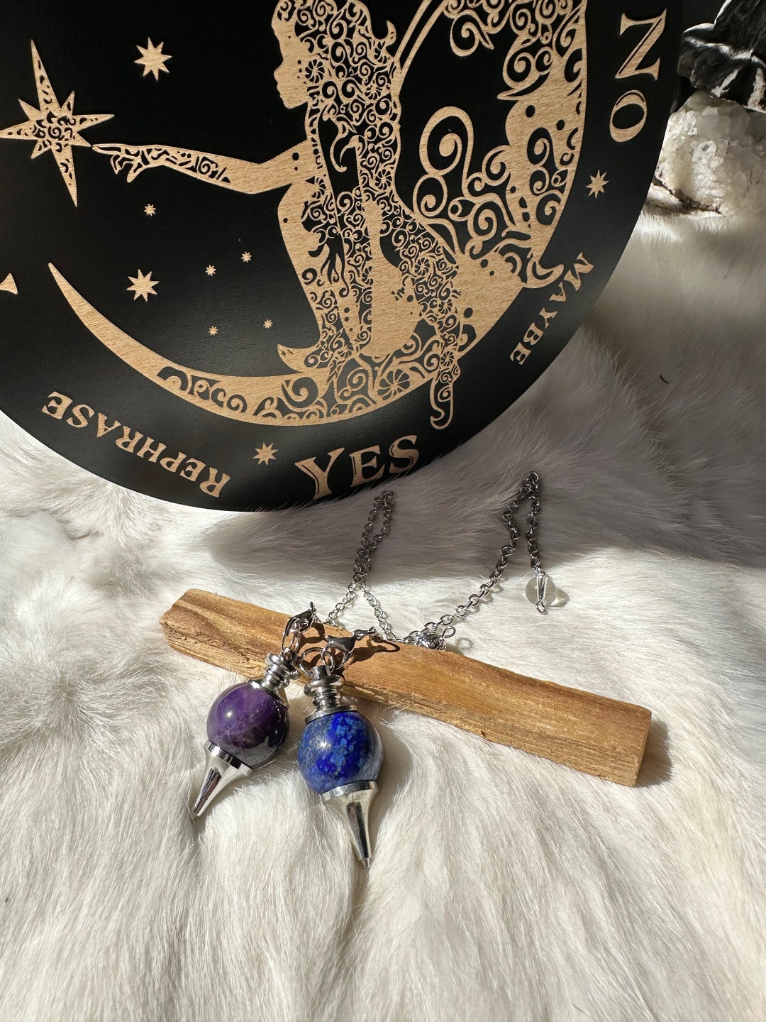 Divination Kit/pendulum/palo Santo/scrying Kit - Etsy