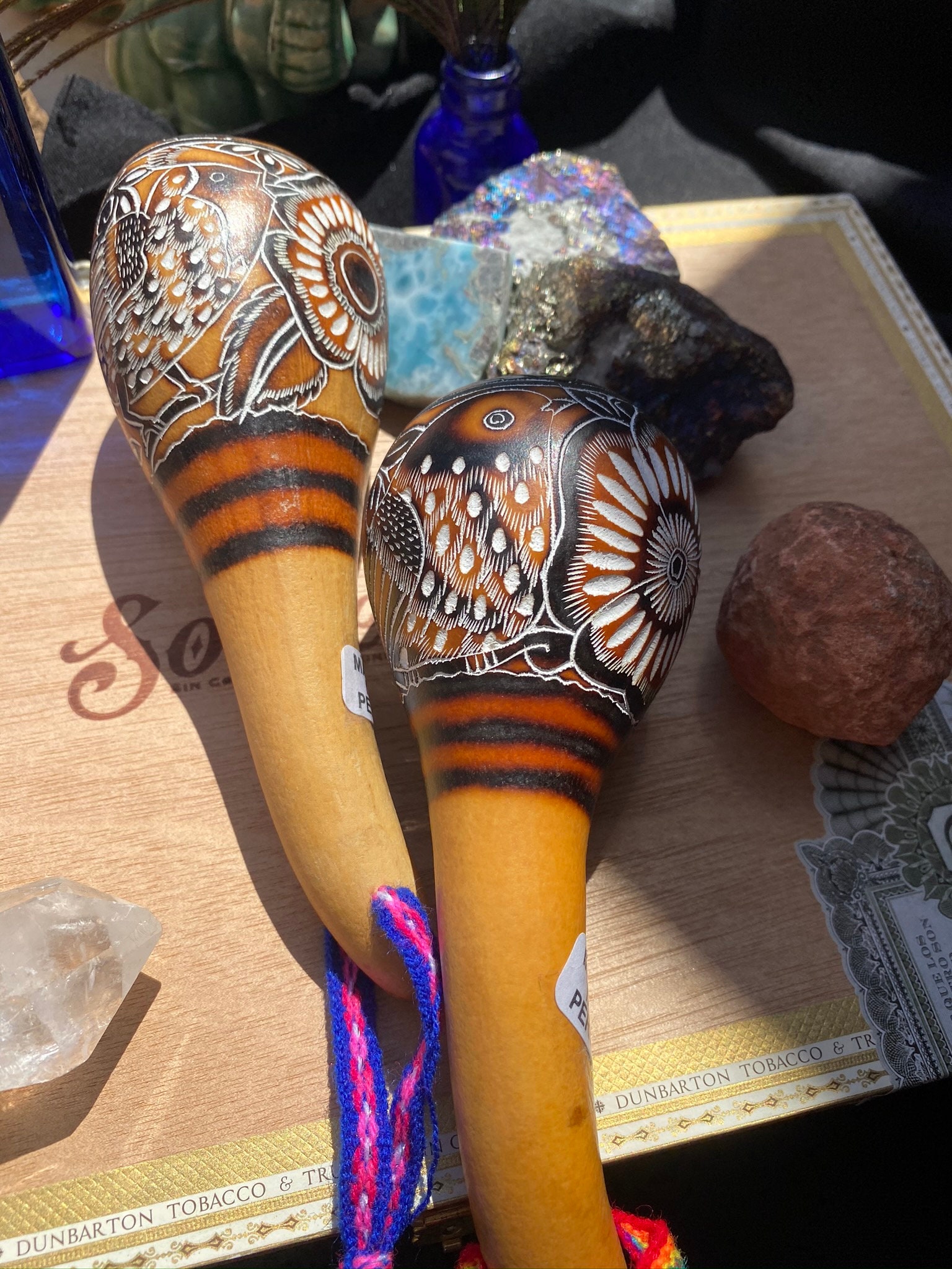 Peruvian Carved Gourd Rattle, Shamanic Healing Sound Instrument - Etsy