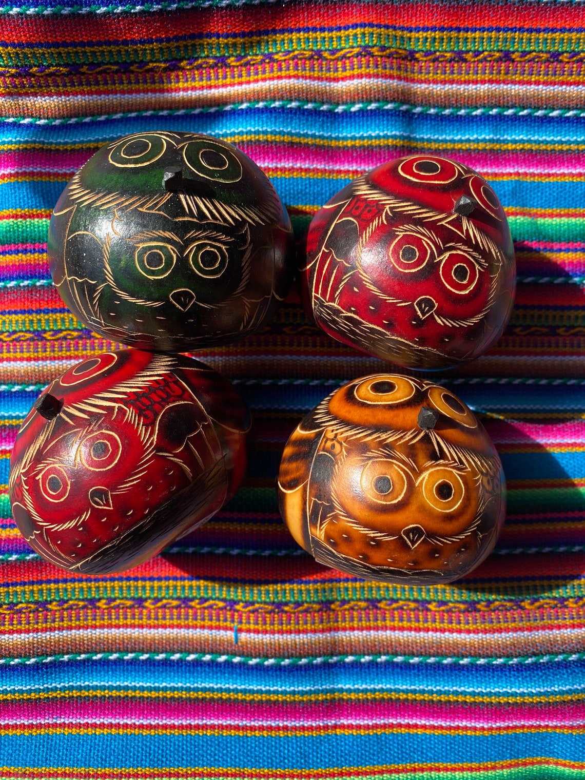 Peruvian Owl carved shaker/shamanic/healing/owl | Etsy