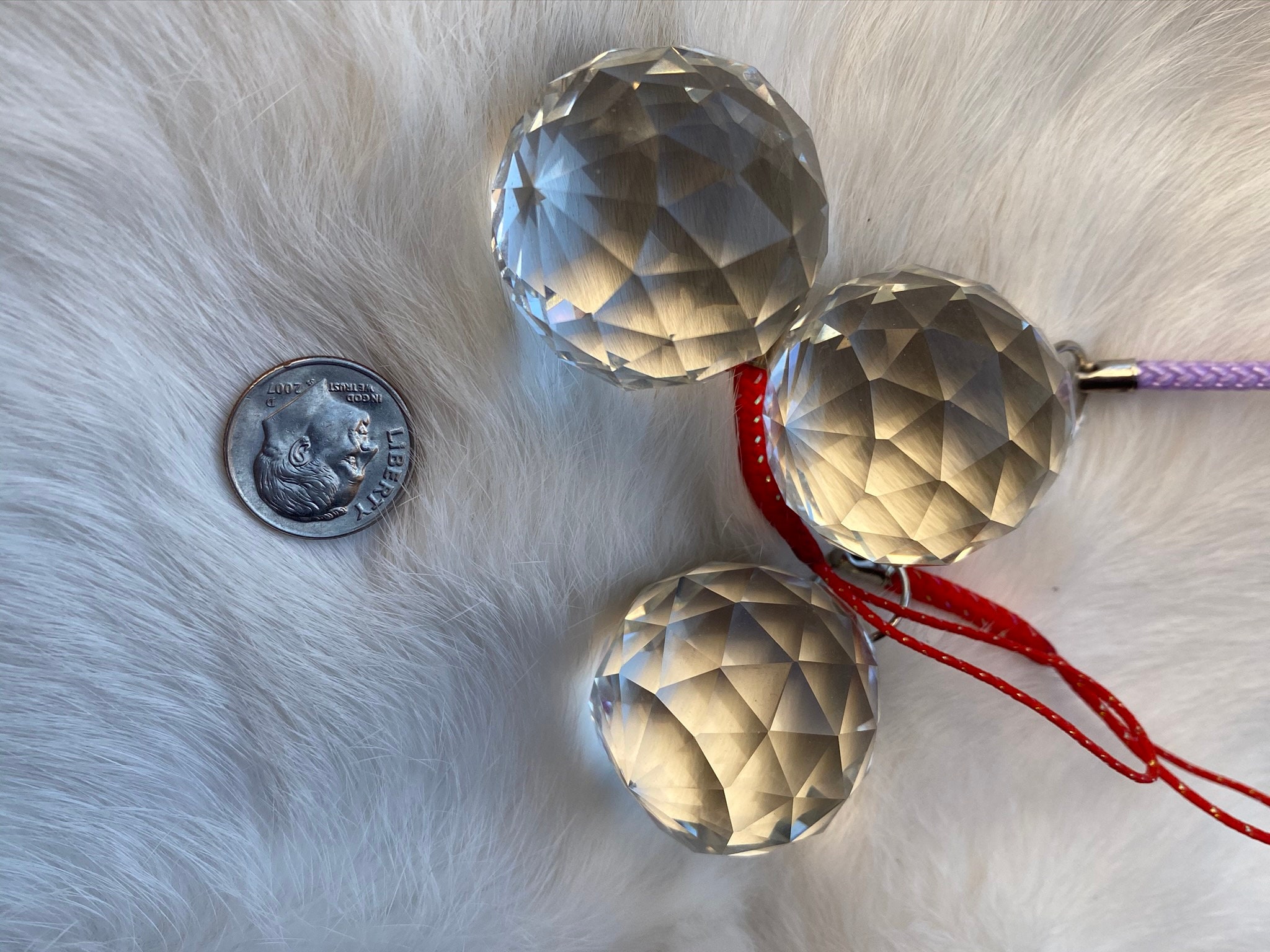 Faceted crystal balls/rainbow maker/chandelier prism/home | Etsy