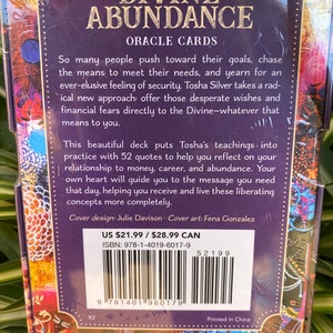 Divine Abundance Oracle Cards/guidance/healing/direction/meditation ...