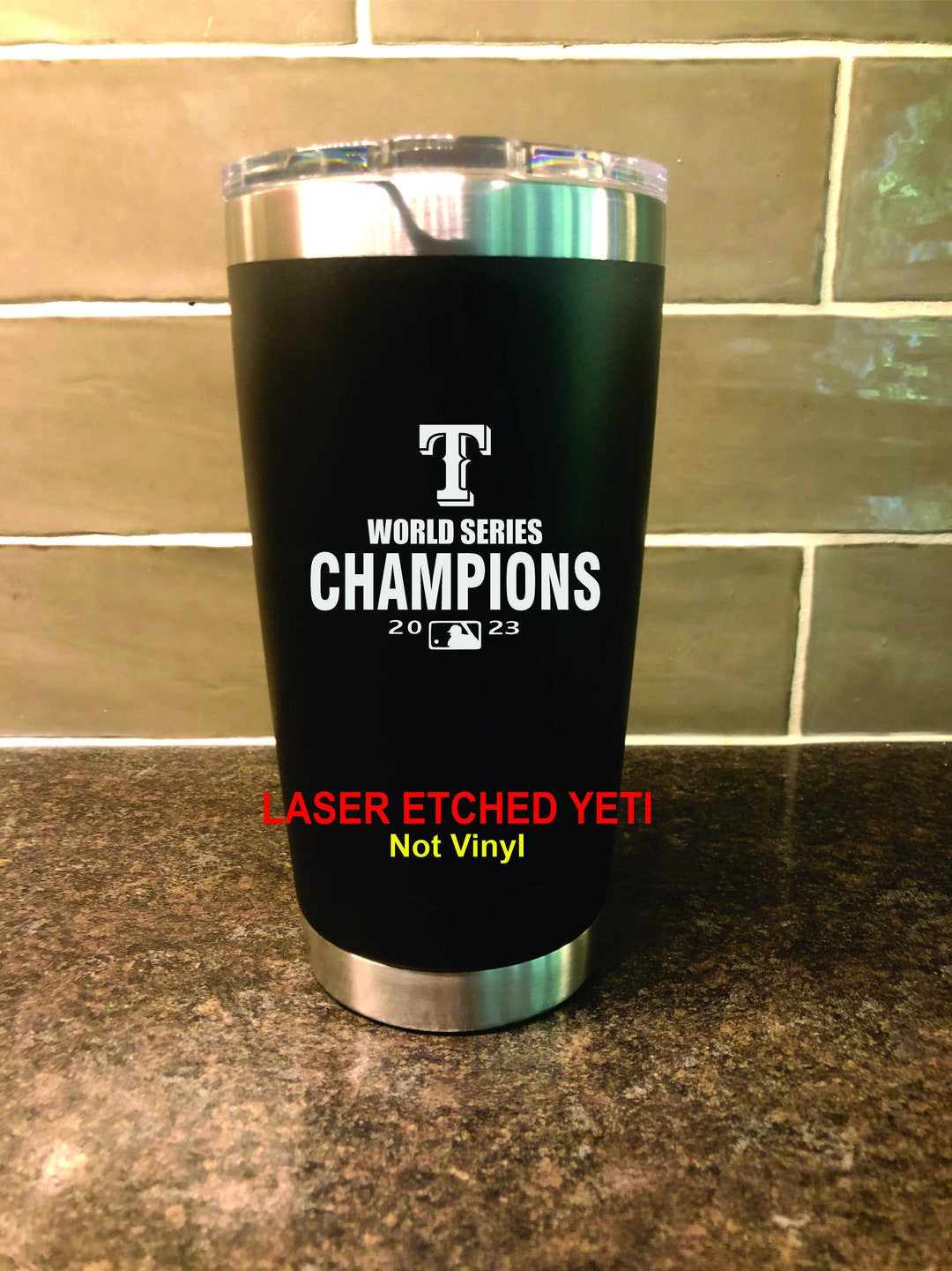 2023 Texas Rangers World Series Champions 20 or 30 Oz. Laser Etched ...