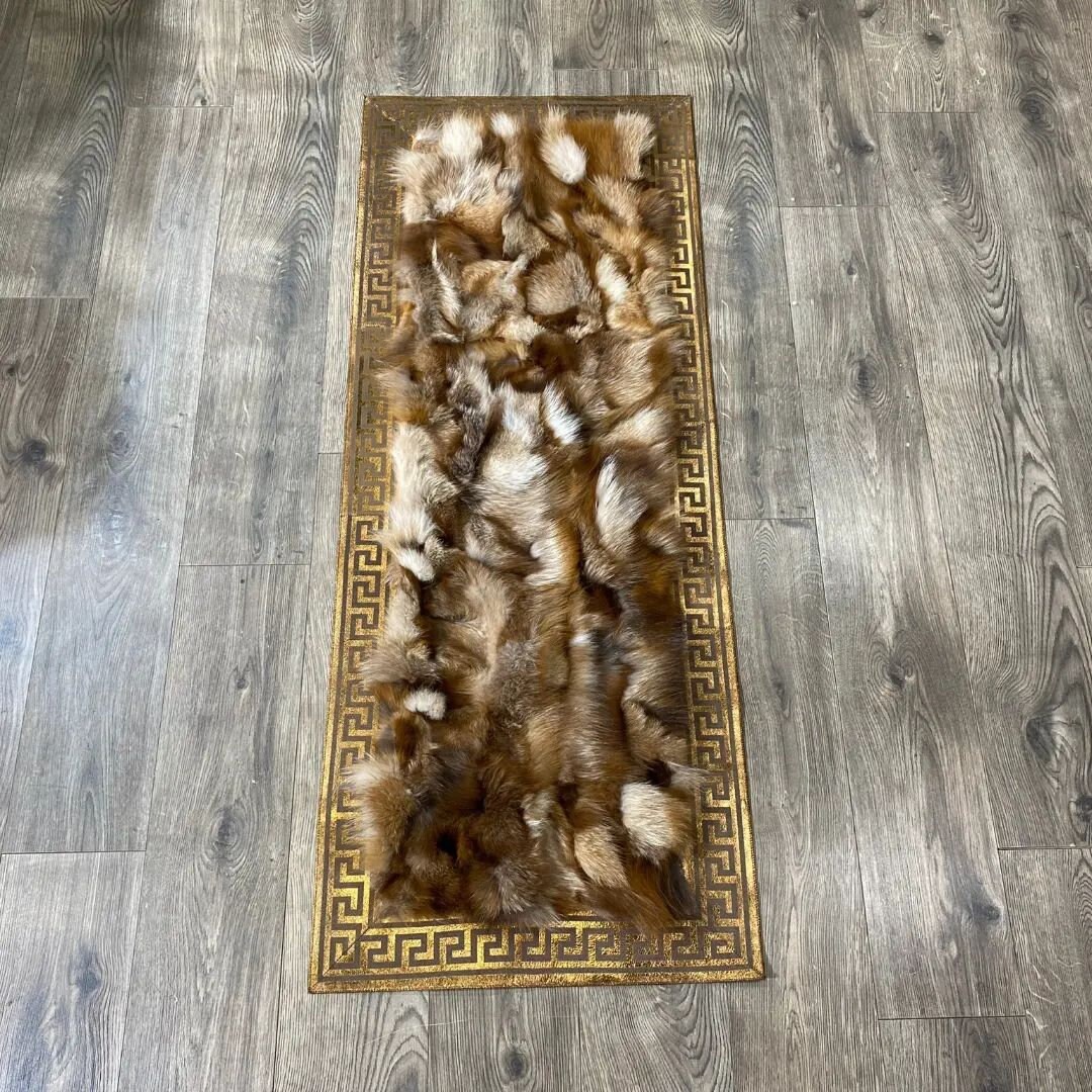 Luxury Genuine Brown Fox Fur Rug Carpet for Living Room - Etsy