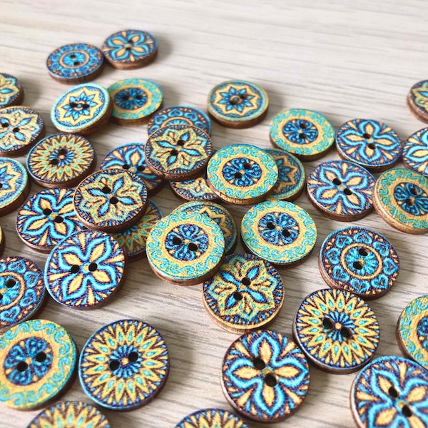 Bohemian Buttons - Etsy
