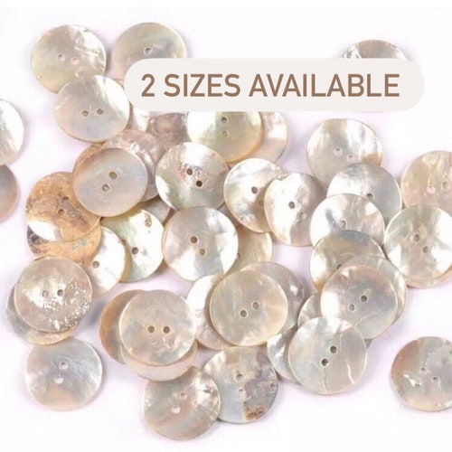 Mother of Pearl Buttons 10mm Buttons Set of 10 Pearl - Etsy