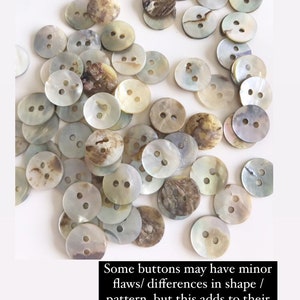 REAL MOTHER of PEARL Buttons 10mm/ 15mm | Shell Buttons | Free Delivery ...