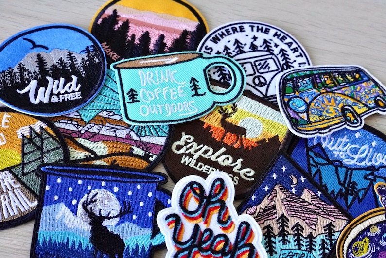 Adventure Embroidered Patch: Camping, Backpacking Iron-on Badge - Etsy