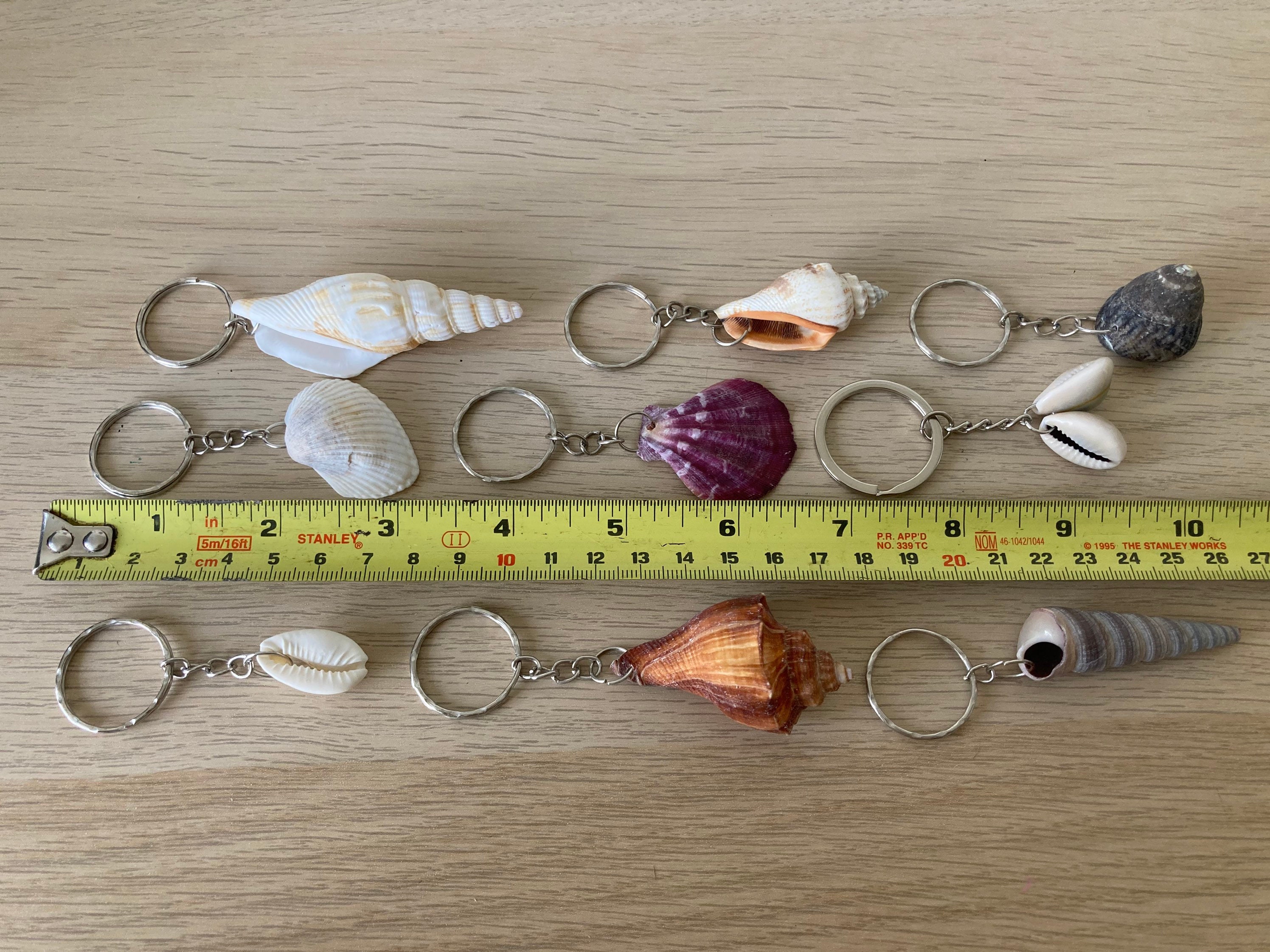 Sea Shell Keyring Choose Your Shell. Unique Each One is - Etsy