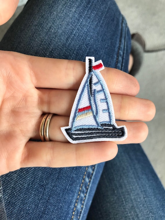 Boat Iron-on Patch Nautical Badge Maritime Badge DIY | Etsy