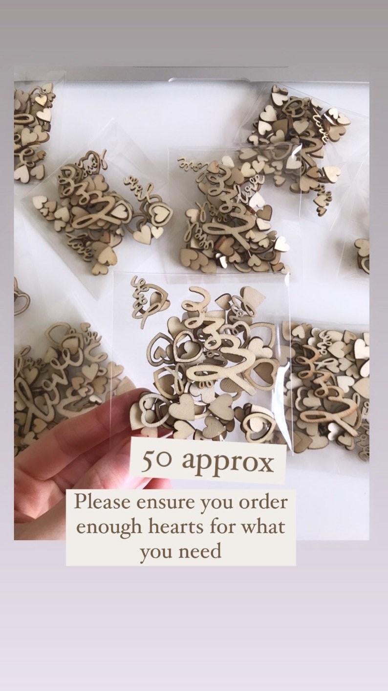 Wooden Confetti Mix Rustic Wedding Table Scatter Decoration - Etsy