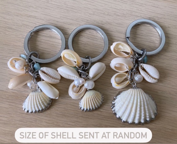 Sea Shell Keyring, Choose Your Shell. Unique Each One is Sea Shell Keyring, Choose Your Shell. Unique Each One is