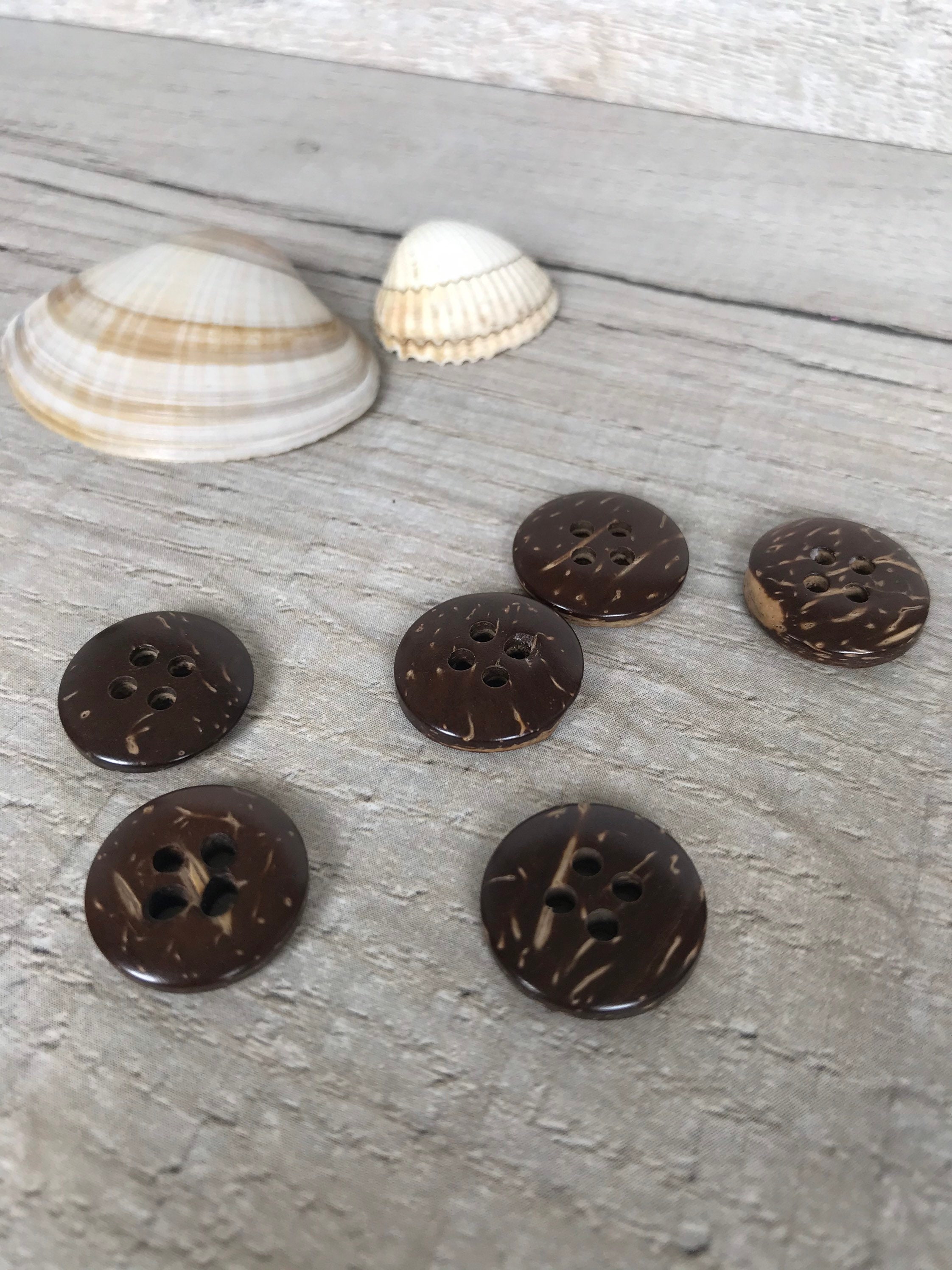 Coconut shell buttons. Fun quirky & eco friendly. Natural | Etsy