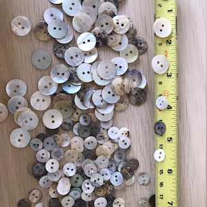REAL MOTHER of PEARL Buttons 10mm/ 15mm | Shell Buttons | Free Delivery ...