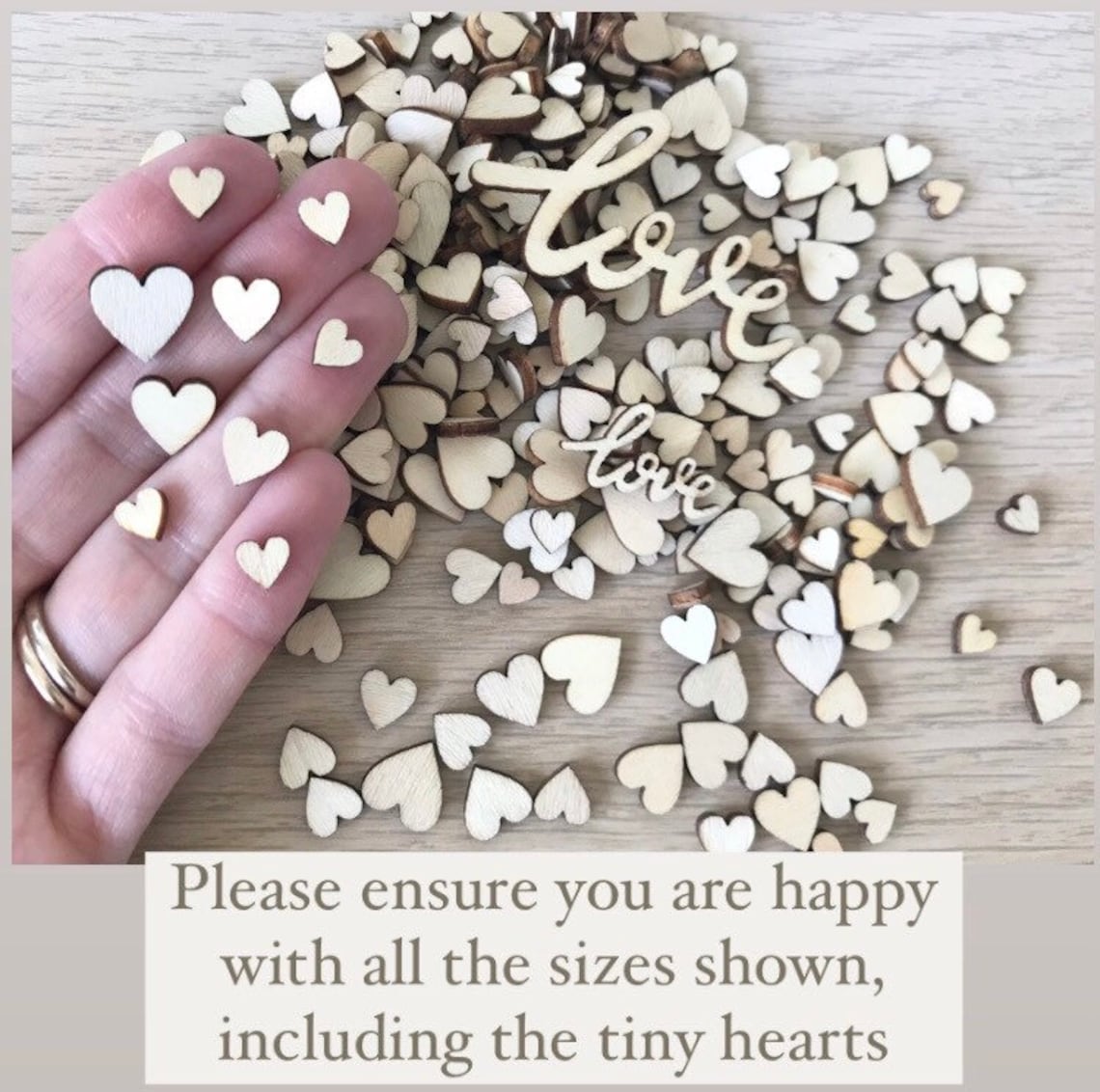 Wooden Confetti Mix Rustic Wedding Table Scatter Decoration - Etsy