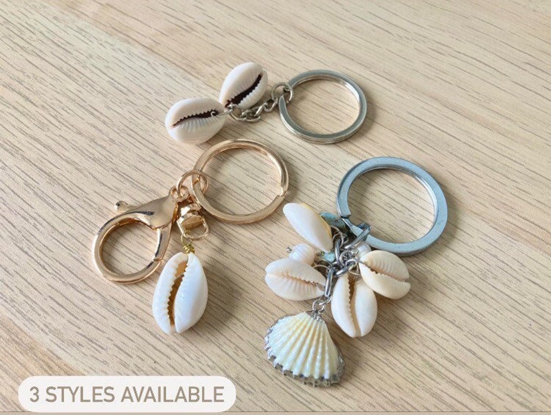Sea Shell Keyring, Choose Your Shell. Unique Each One is Different ...