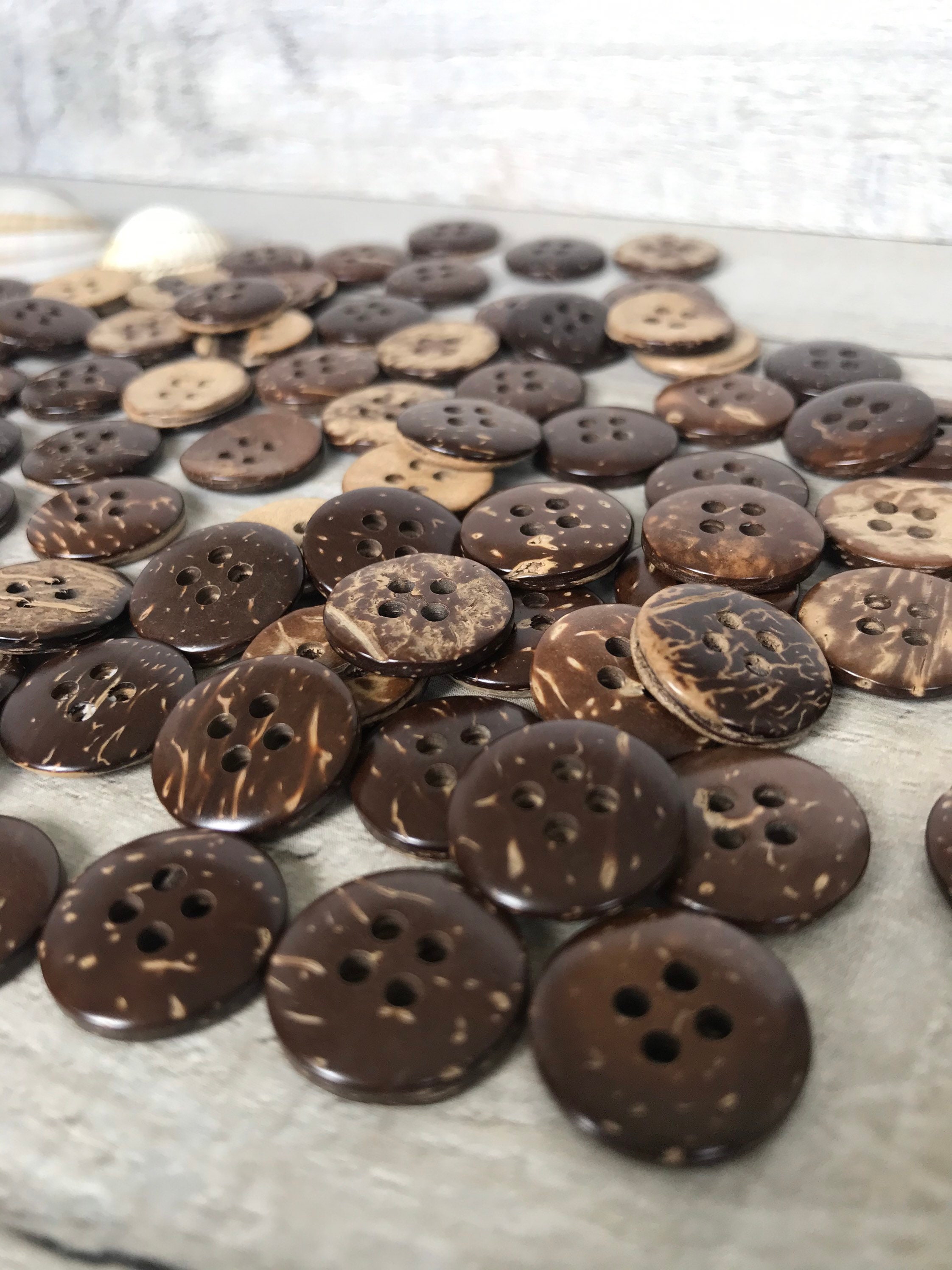Coconut Shell Buttons. Fun, Quirky & Eco Friendly. || Natural Arts and ...