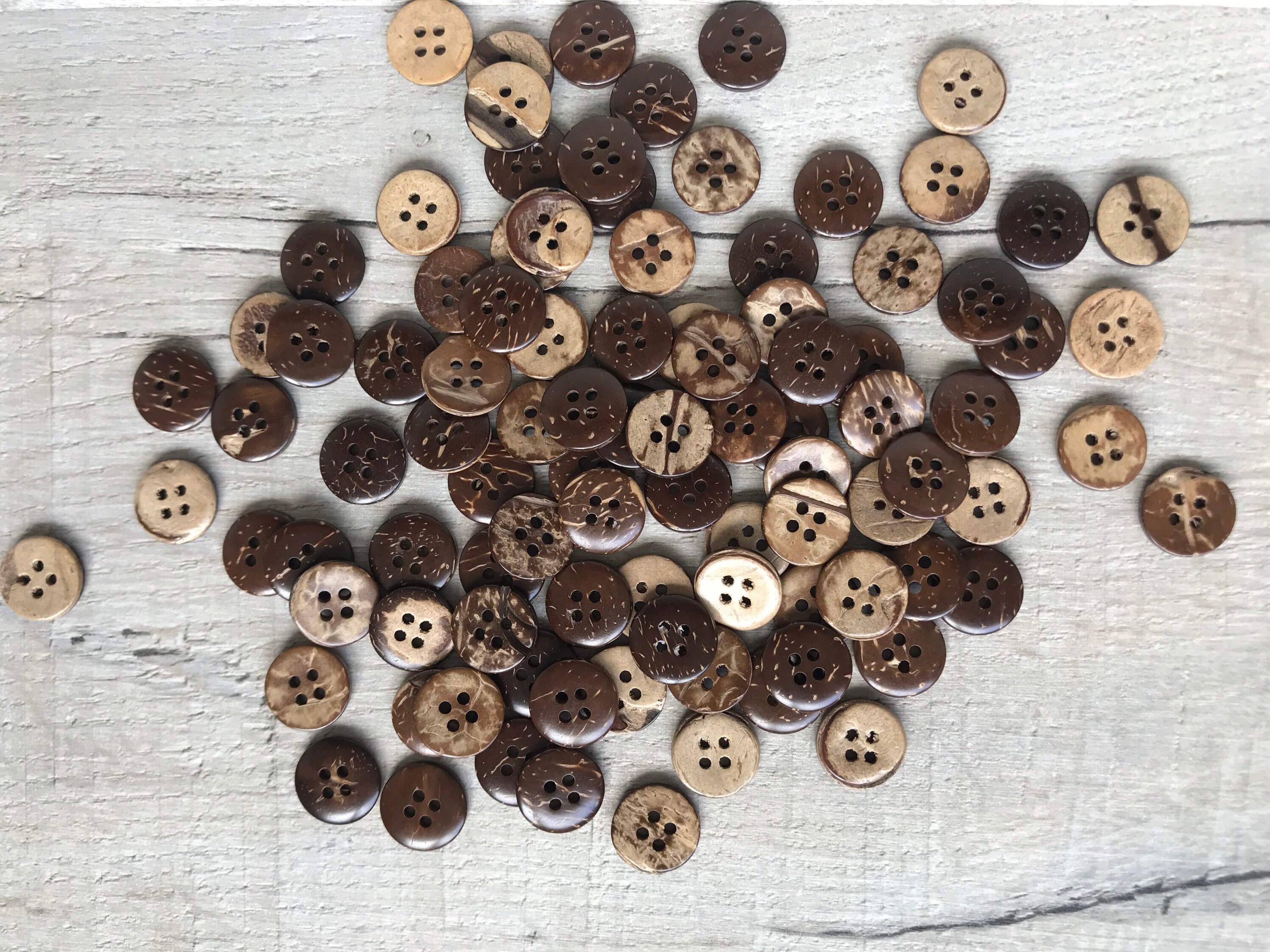 Coconut shell buttons. Fun quirky & eco friendly. Natural | Etsy