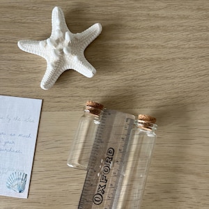 Handmade Mini Beach Sand Bottle, Beach in a Bottle Cork Sea Glass Shell ...