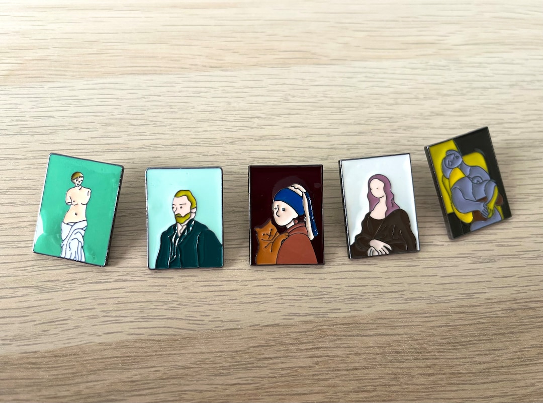 Art History Enamel Pins: Famous Paintings, Art Student Gift - Etsy UK