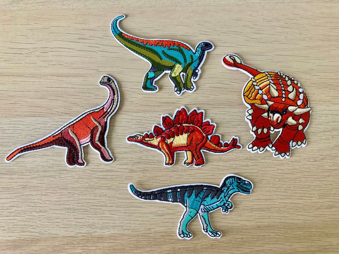 Dinosaur Patches! | Dinosaur Badge | Cute Patch | Funny Badge | Iron on ...