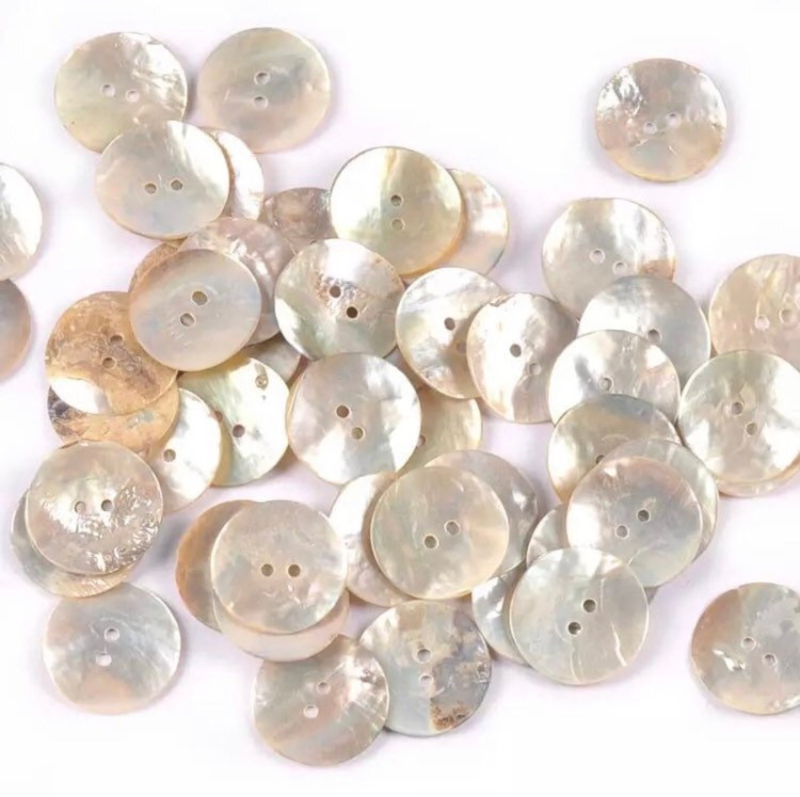 5/10/20 Real Shell Buttons Mother of Pearl buttons. 10mm | Etsy
