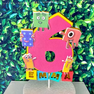 Number Blocks Cake Topper - Etsy