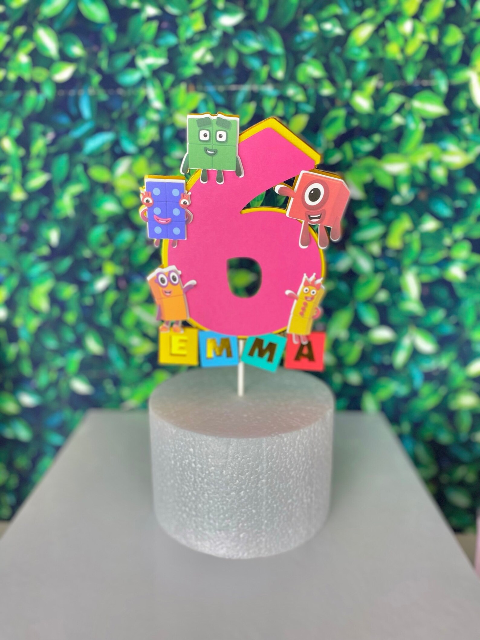 Number Blocks Cake Topper | Etsy