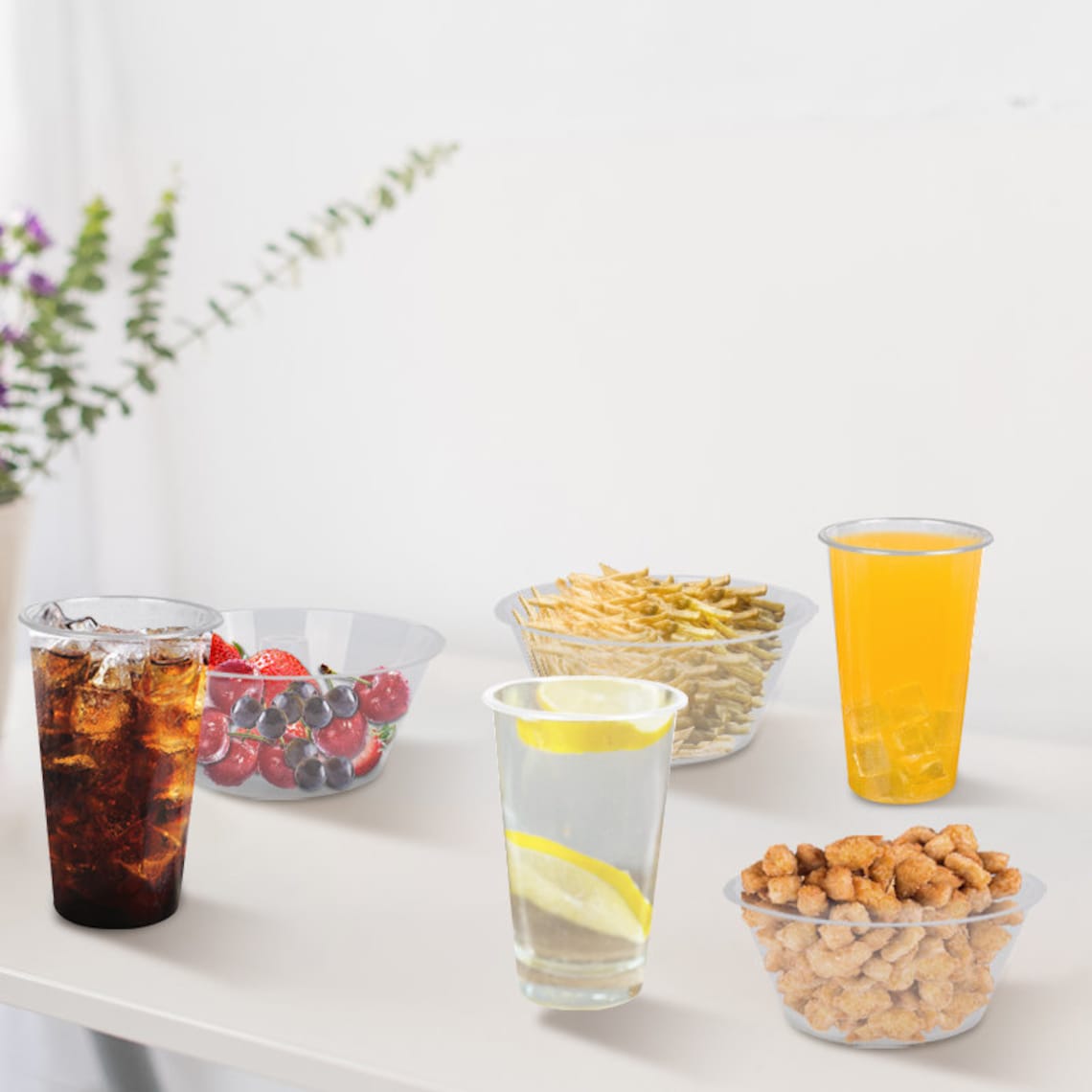 Disposable Snack and Drink Cup, Drink and Snack Cup in One, Stadium ...