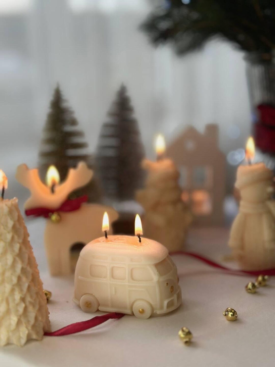 Elegant Christmas Tree Candle - Unique Holiday Decor and Gift Idea ...