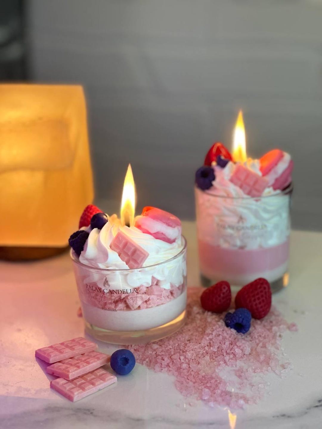 Handmade Cotton Candy Candle | Whipped Cream Dessert Candle | Funky ...