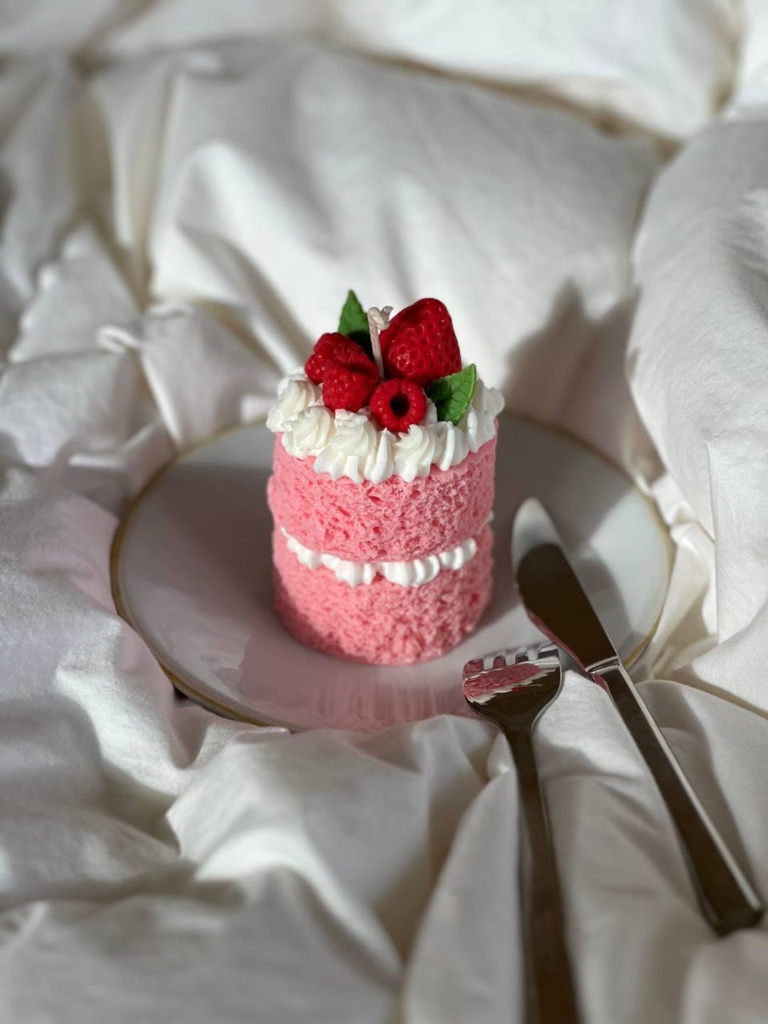 Bento Cake Candle | Handmade Dessert Candle | Soy Wax Candle | Sweet ...