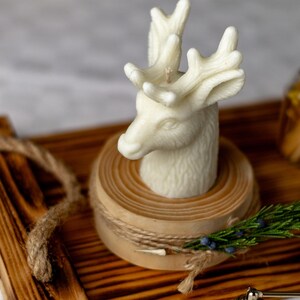 The Deer Christmas Candle - Deer Candle Home Decor - Craft Candle Deer ...