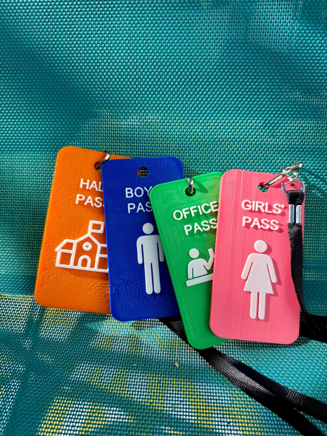 Durable Hall Passes | 3D Printed Teacher Classroom Passes - Etsy