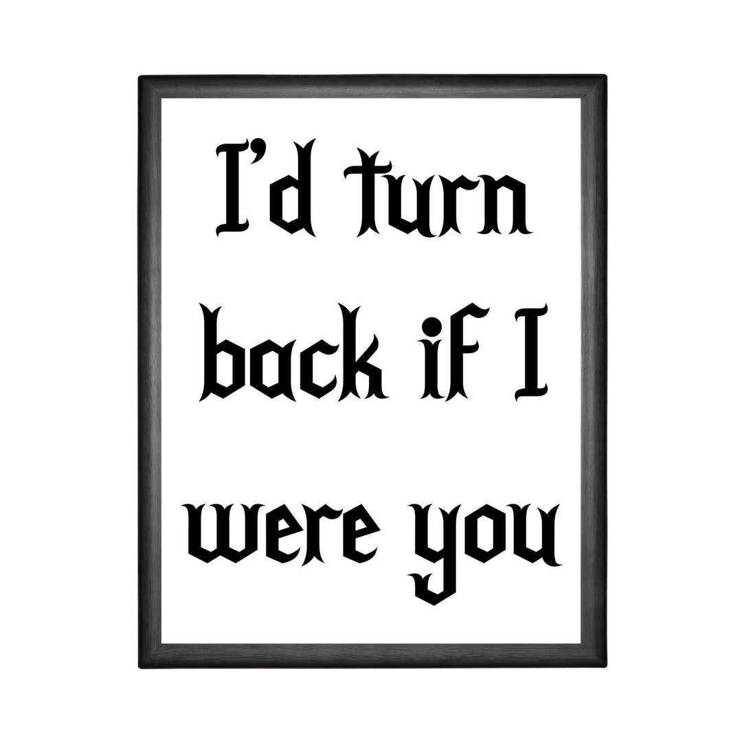 Scary Halloween Printable Sign Modern Minimalist Wall Art - Etsy UK