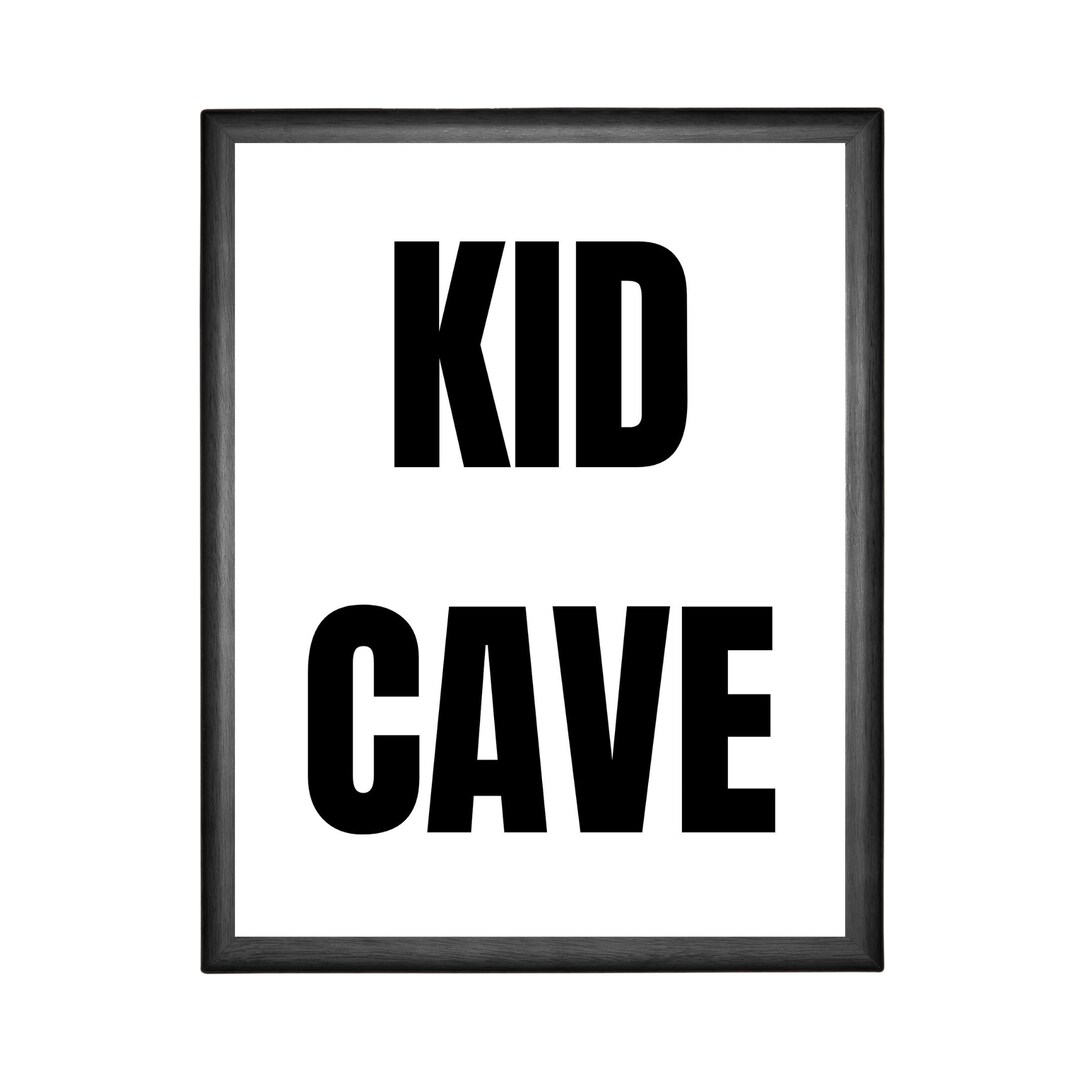 Kid Cave Printable Sign Toddler Room Decor Play Sign for a - Etsy