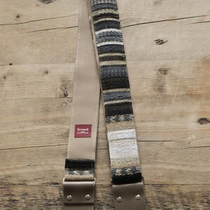 Vintage Striped Guitar Strap / Handmade Guitar Strap, Blue Striped ...