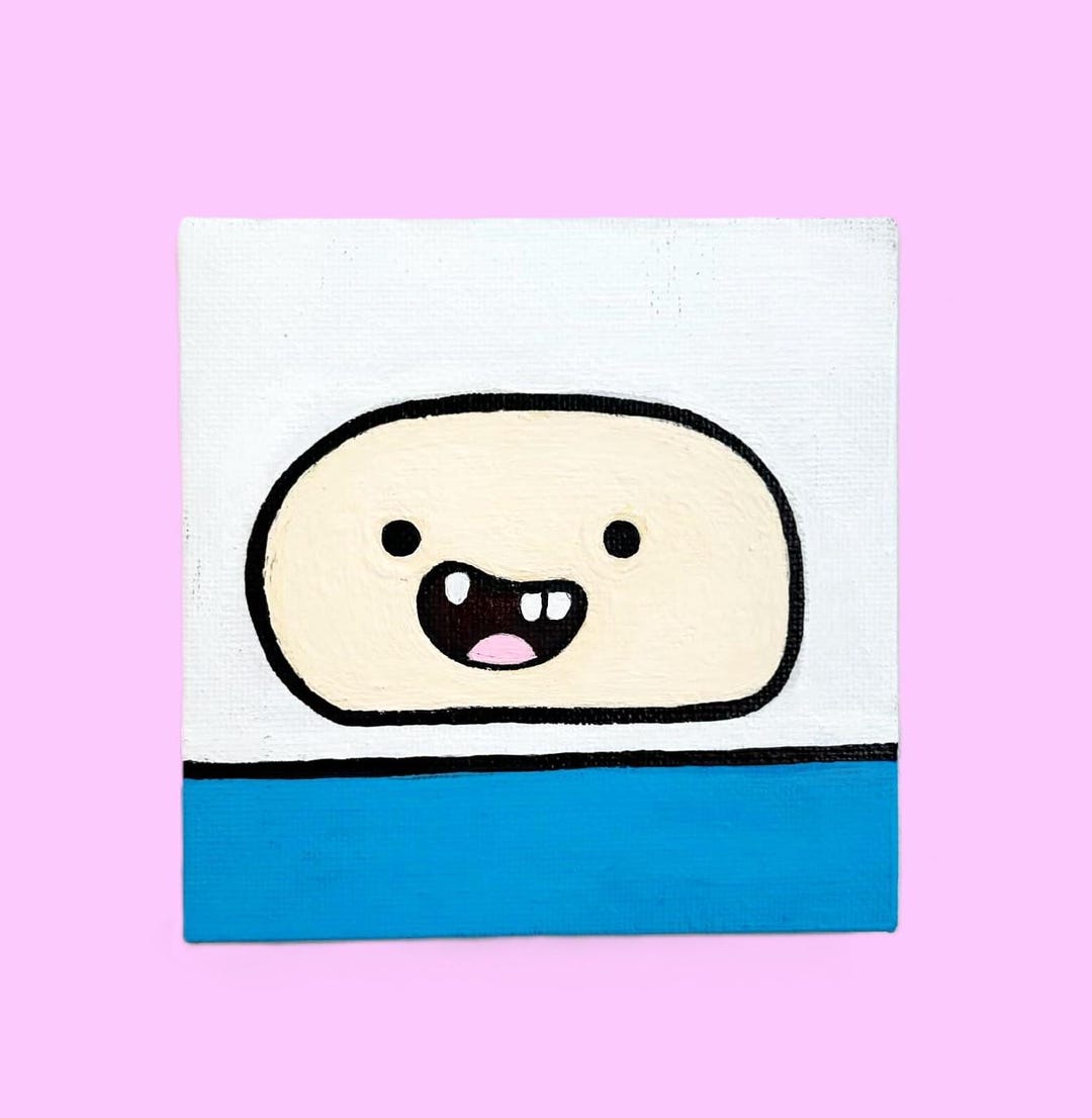 Adventure Time Canvas Finn the Human - Etsy