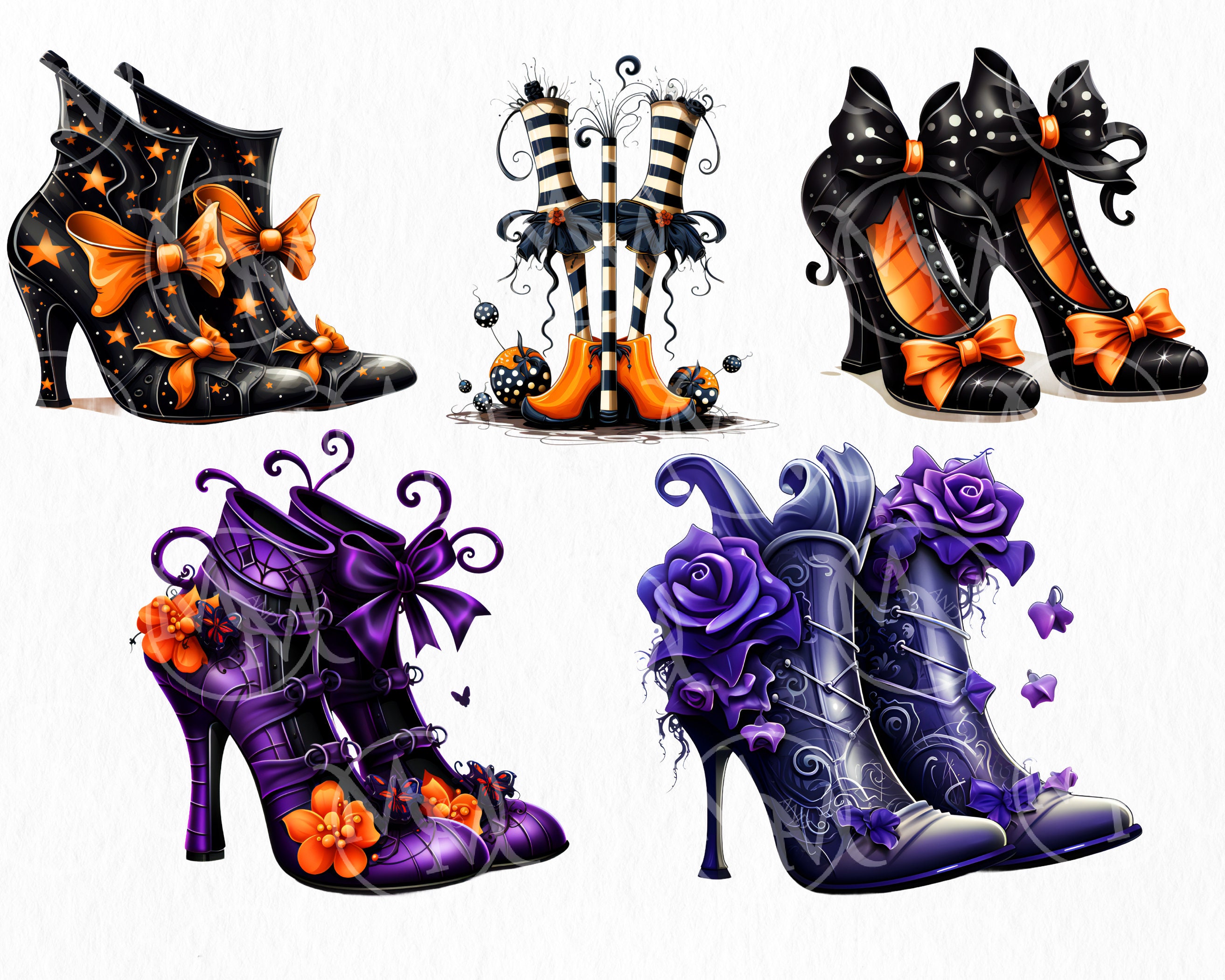 Halloween Witch's Shoes Clipart PNG Files With Commercial Use ...
