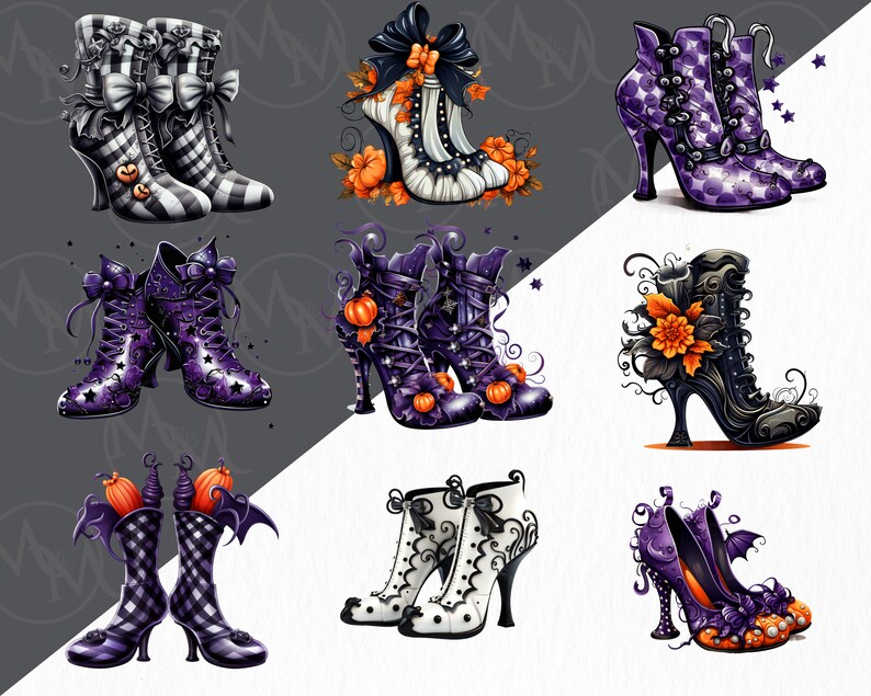 Halloween Witch's Shoes Clipart PNG Files With Commercial Use ...